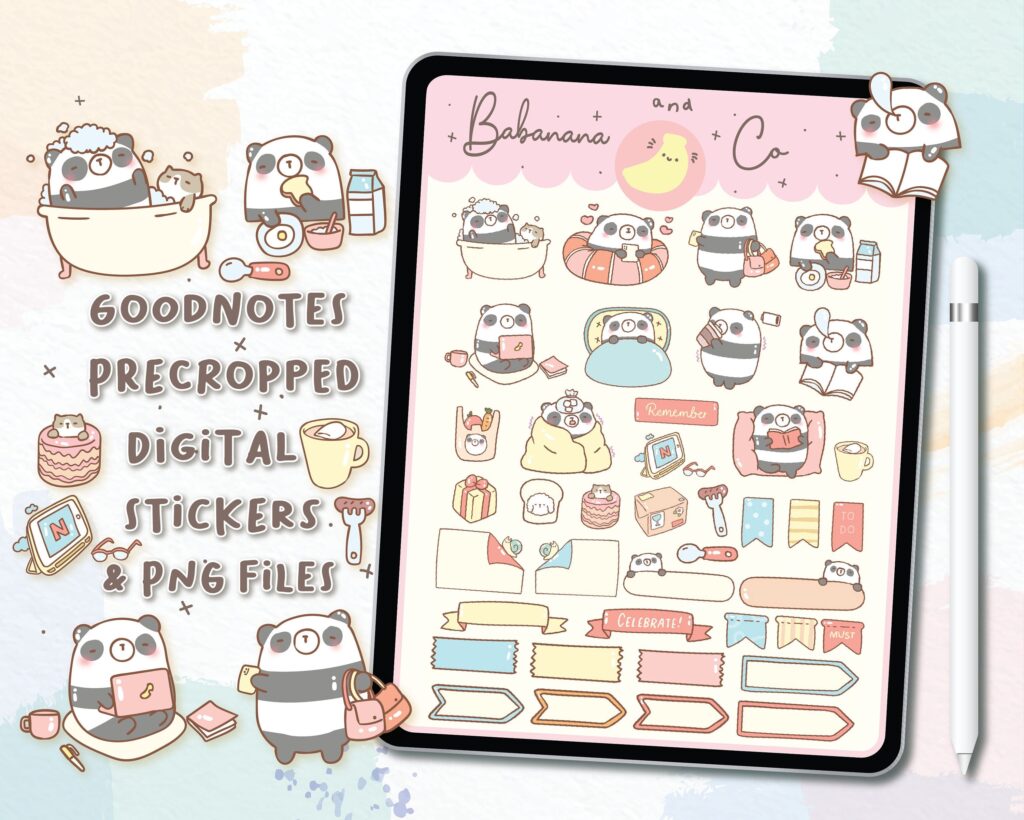 Daily Life Digital Stickers , Goodnotes Stickers , Cute Hand Draw ...